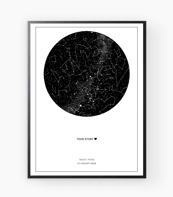 Star Map Poster - Starry Sky Poster